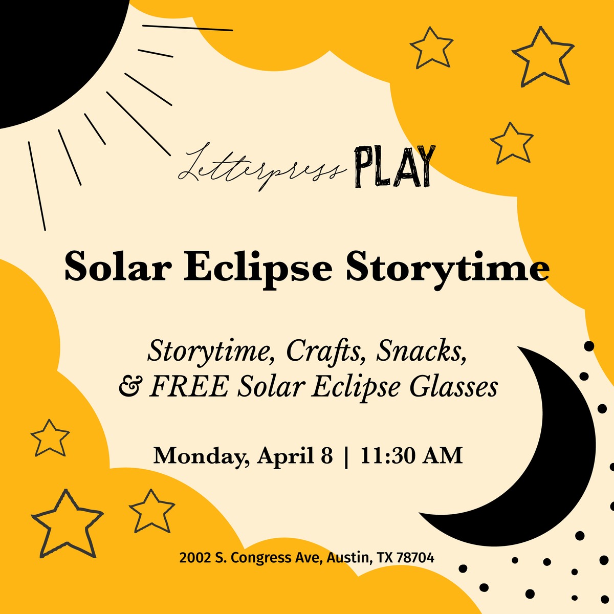 Solar Eclipse Storytime – Letterpress PLAY