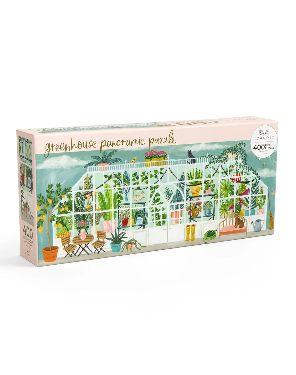 Greenhouse Panoramic Puzzle – Letterpress PLAY