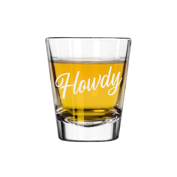 Howdy Shot Glass – Letterpress PLAY