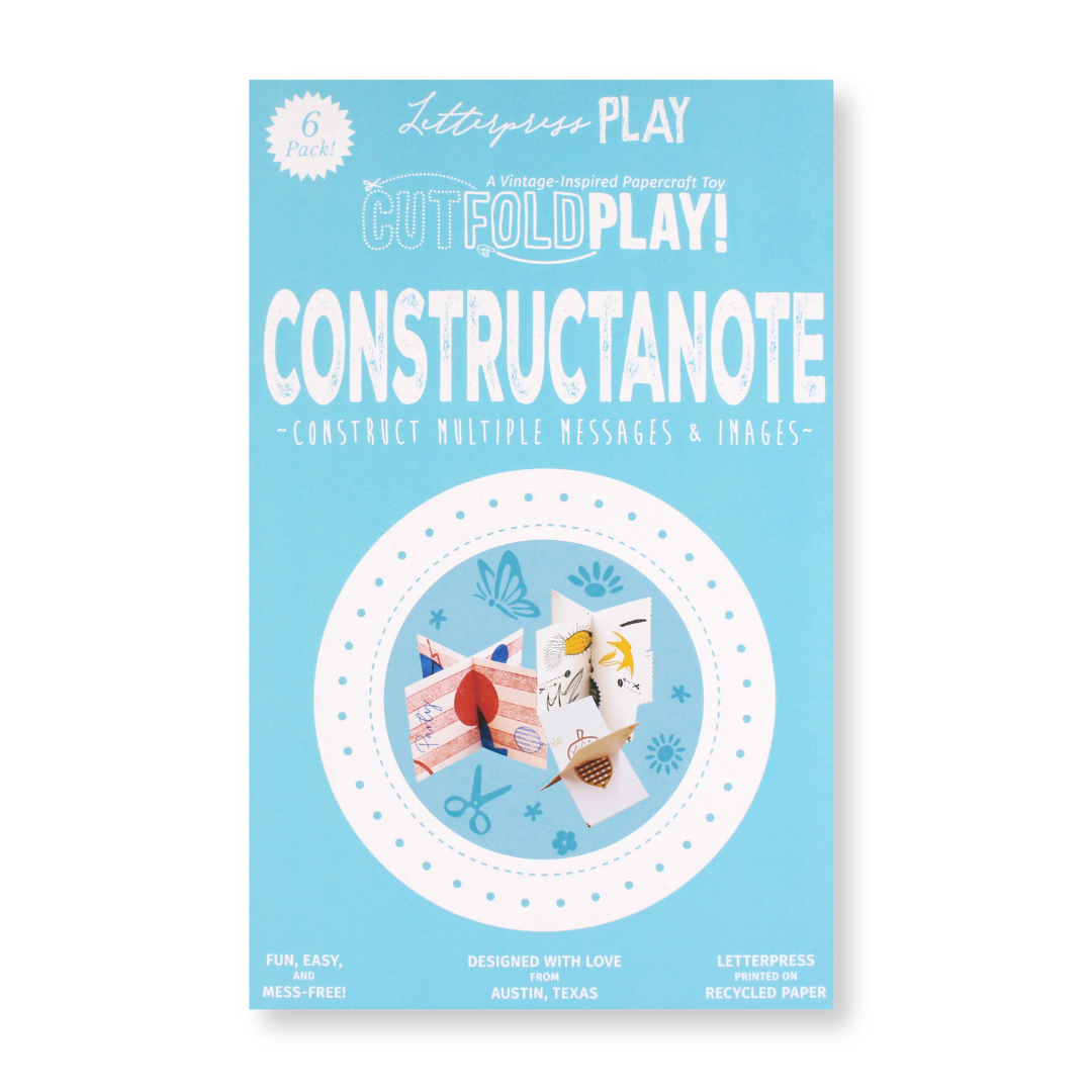 Constructanote Paper Toy Box (Pack of 6) – Letterpress PLAY