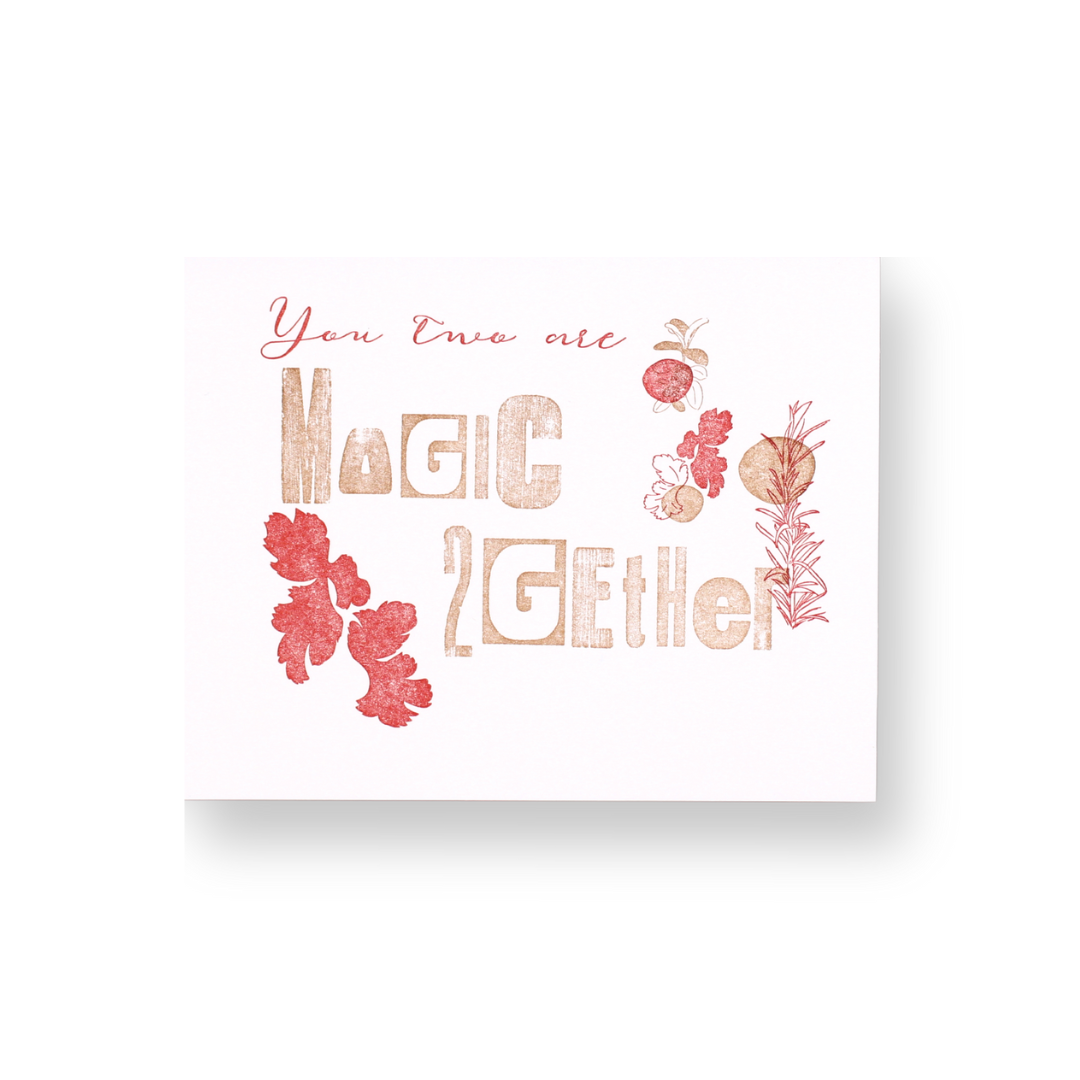 "Magic 2Gether" Wedding Card – Letterpress PLAY