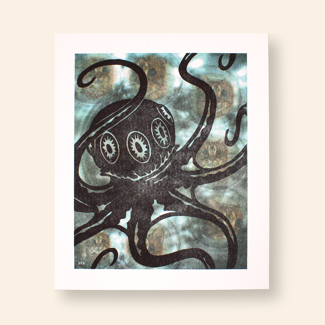 Alien: Earth "T.Ocellus Meets The Cat" Letterpress Print – Letterpress PLAY