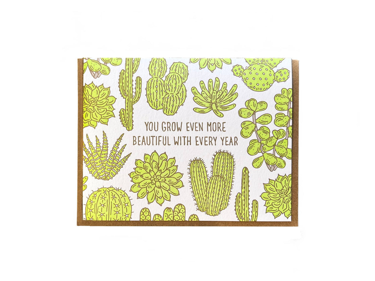 Every Year Birthday Card – Letterpress PLAY