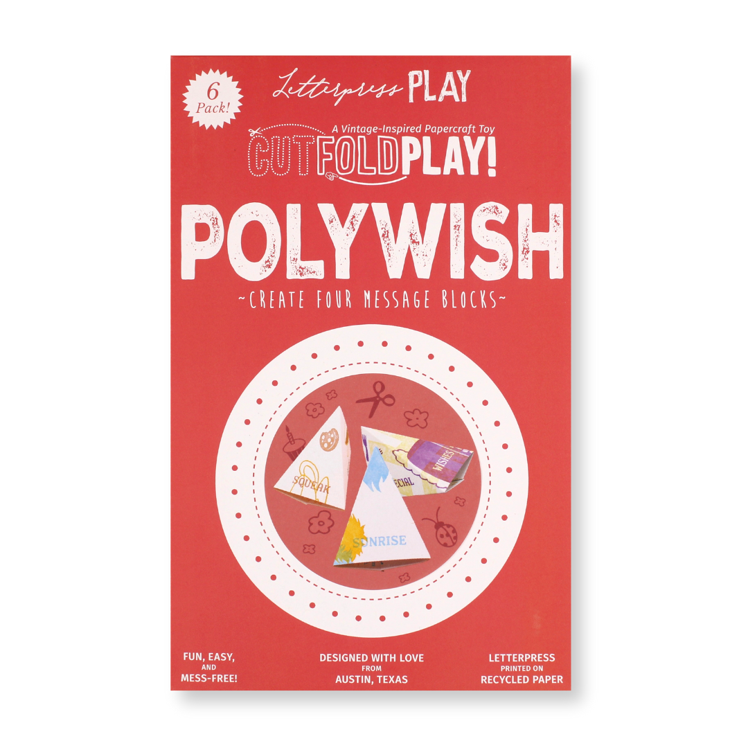 Polywish Paper Toy Box (Pack of 6) – Letterpress PLAY