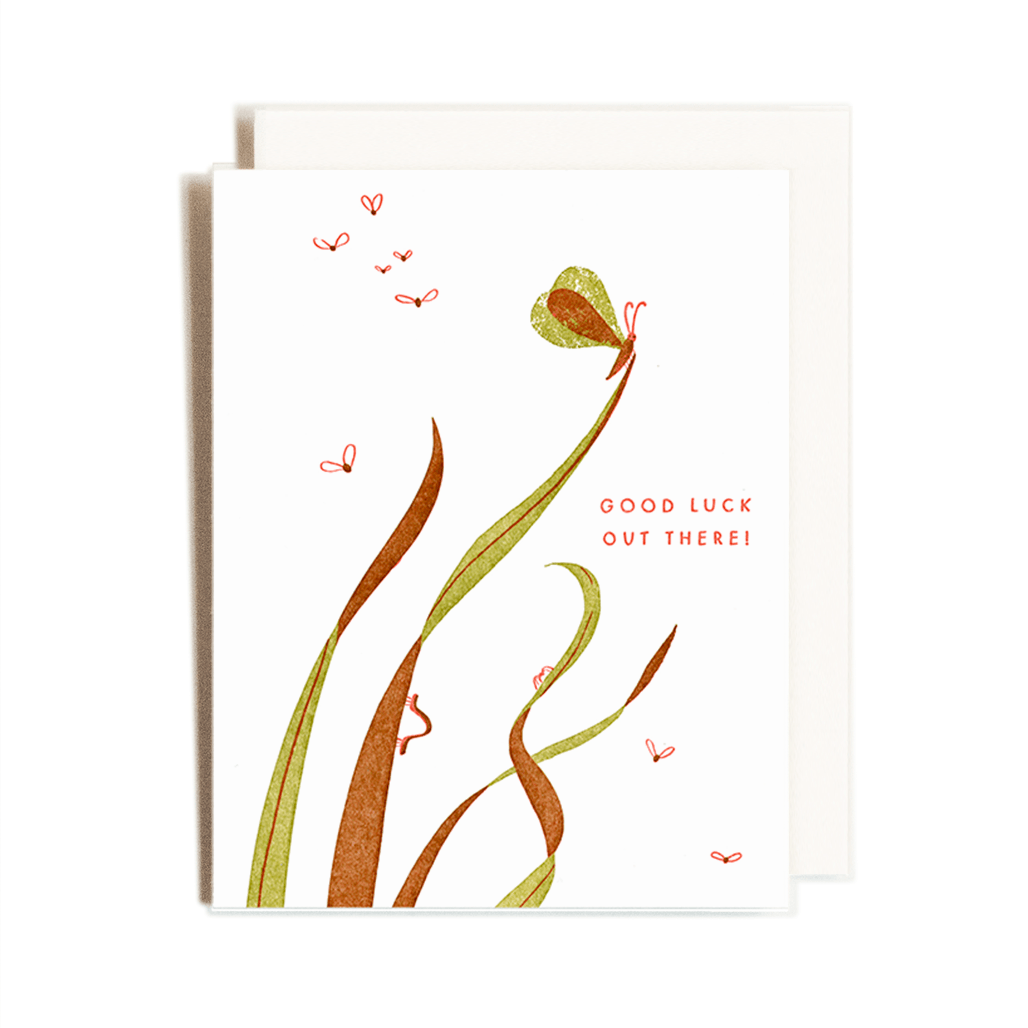 Good Luck Bug Card – Letterpress PLAY