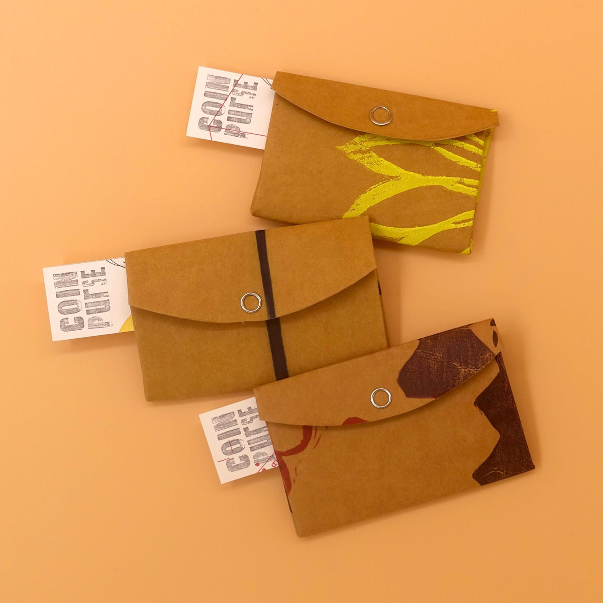 Upcycled Paper Coin Purse – Letterpress PLAY