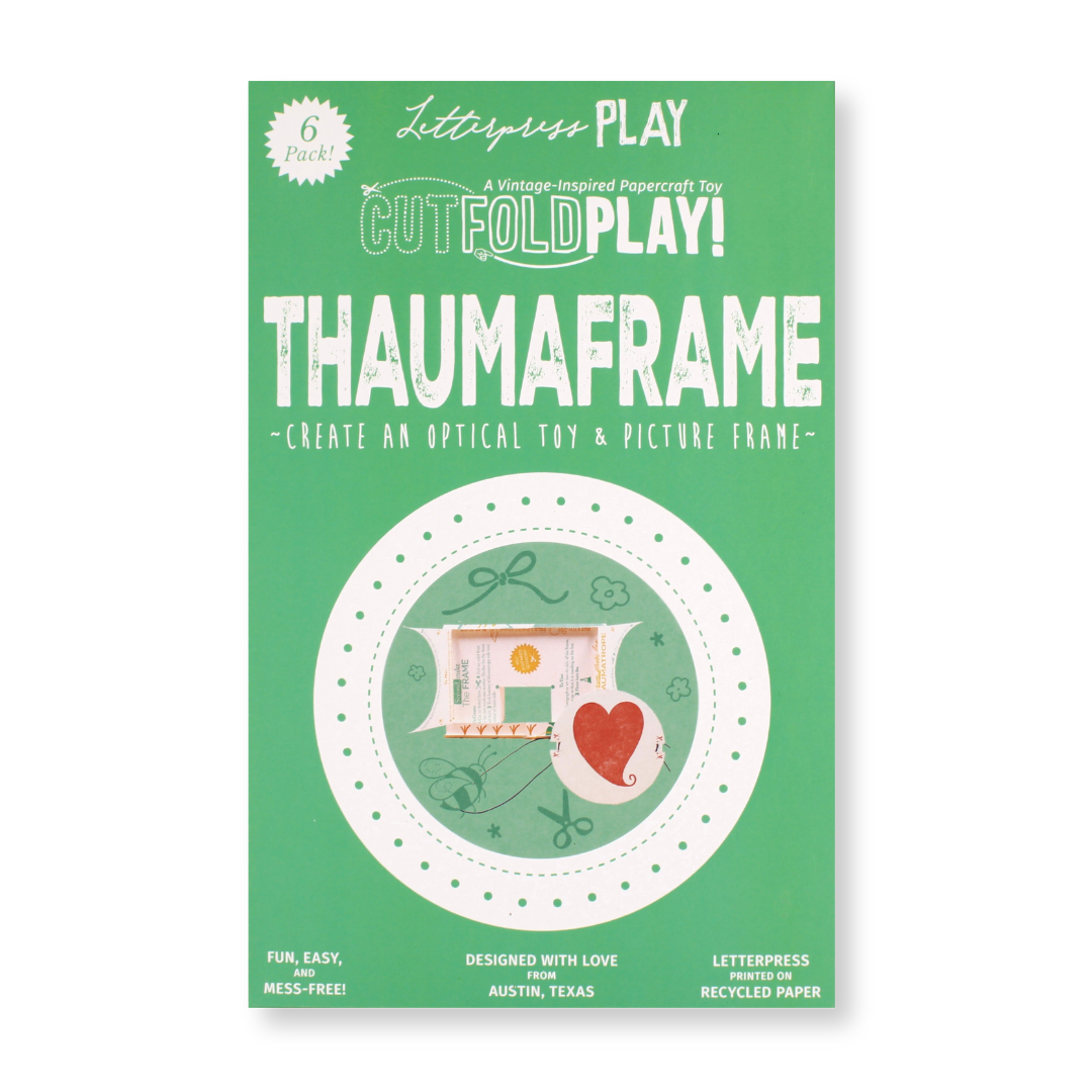 Thaumaframe Paper Toy Box (Pack of 6) – Letterpress PLAY