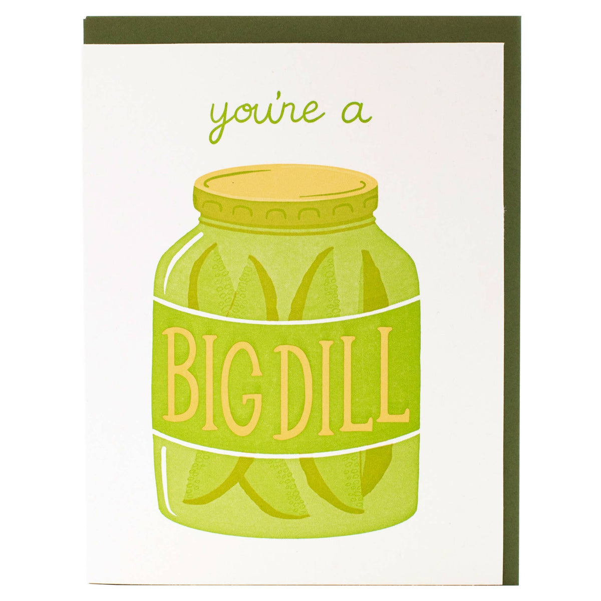Dill Pickles Congratulations Card – Letterpress PLAY