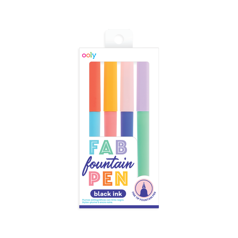 Fab Fountain Pen - Set of 4 – Letterpress PLAY